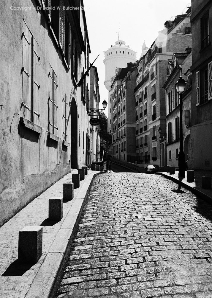 Paris Montmartre Back Street and Sacre Coeur, France - Dave Butcher