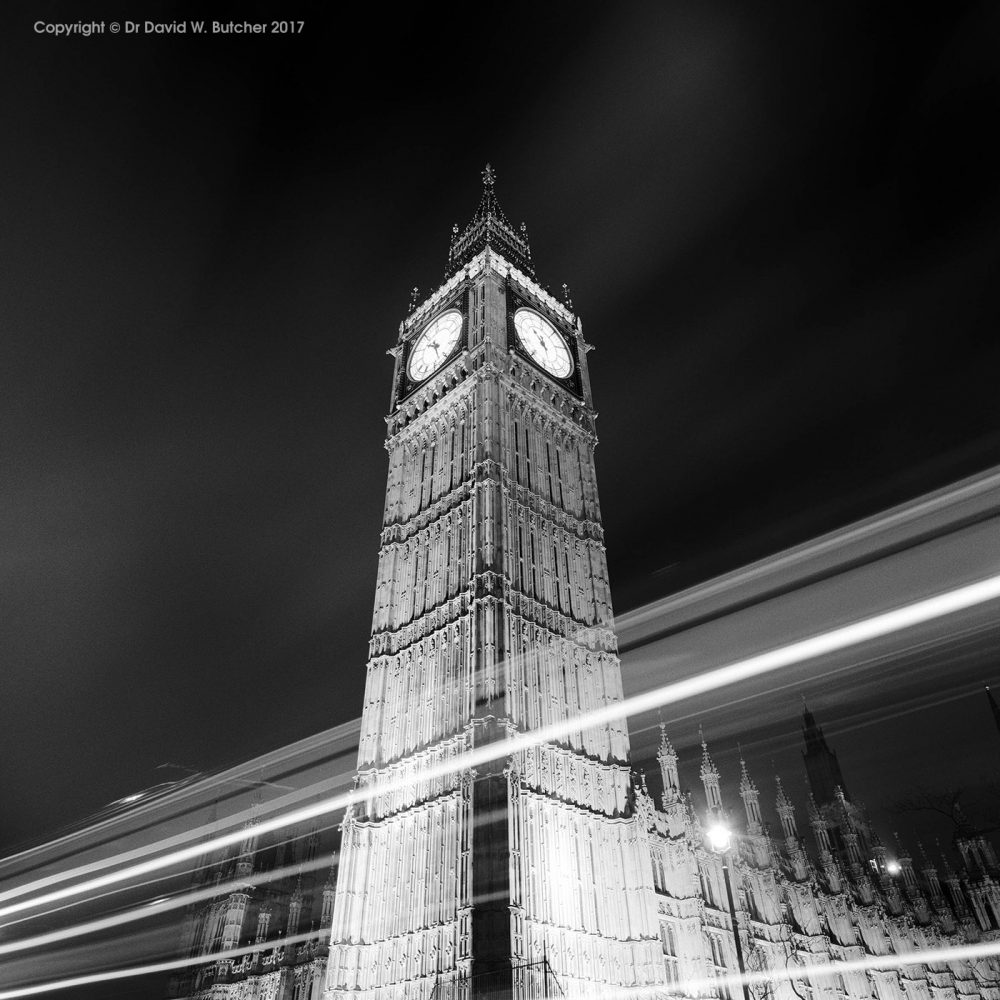 London Big Ben Light Trails - Dave Butcher