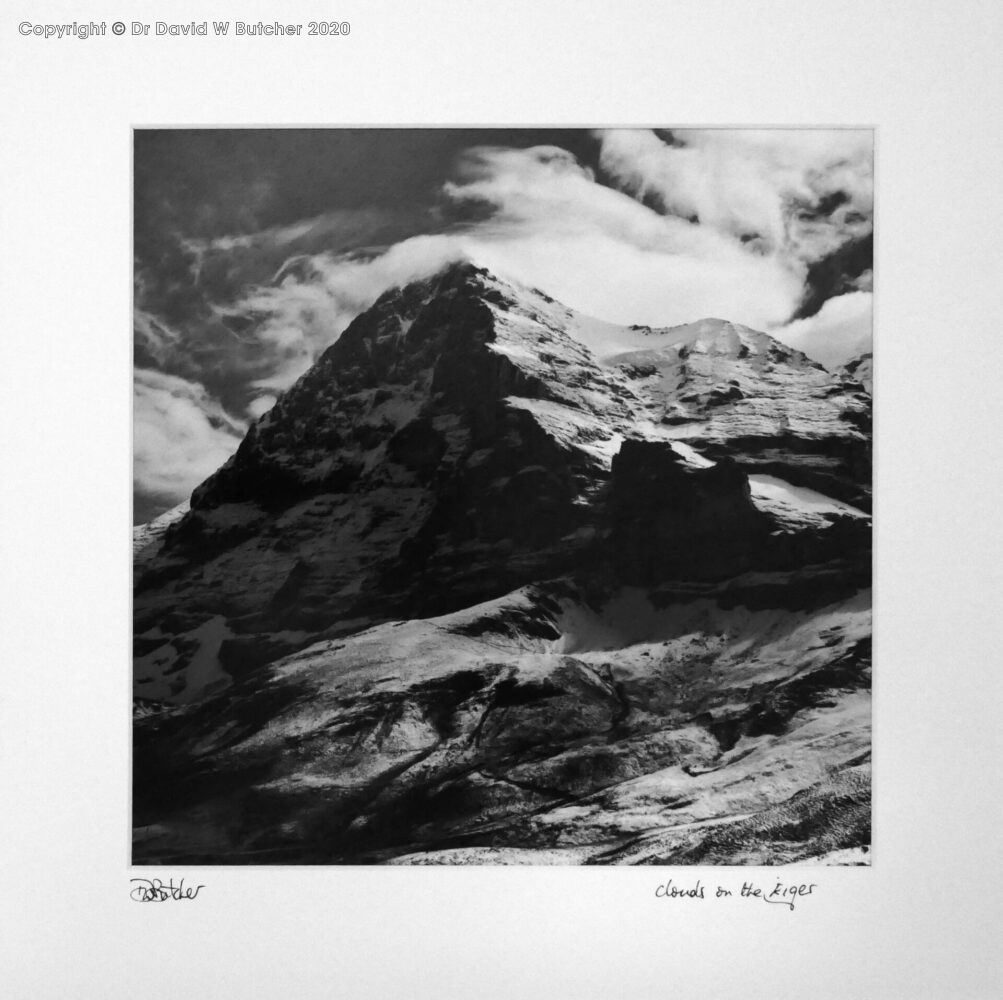 Switzerland, Wengen Clouds on the Eiger 30x30cm - Dave Butcher