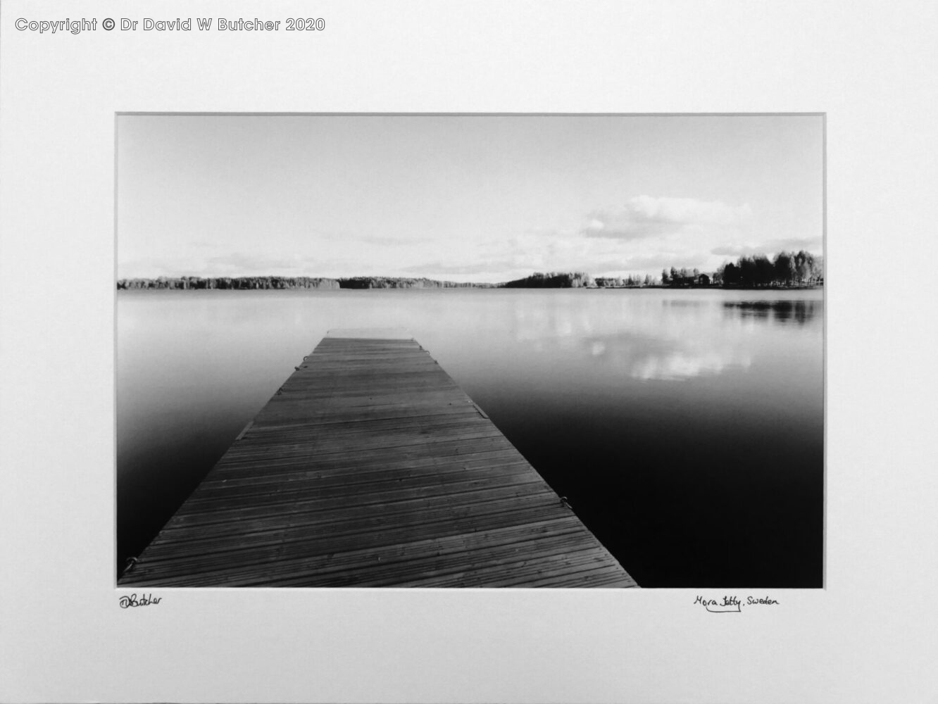 Sweden, Mora Jetty Reflections 40x30cm - Dave Butcher